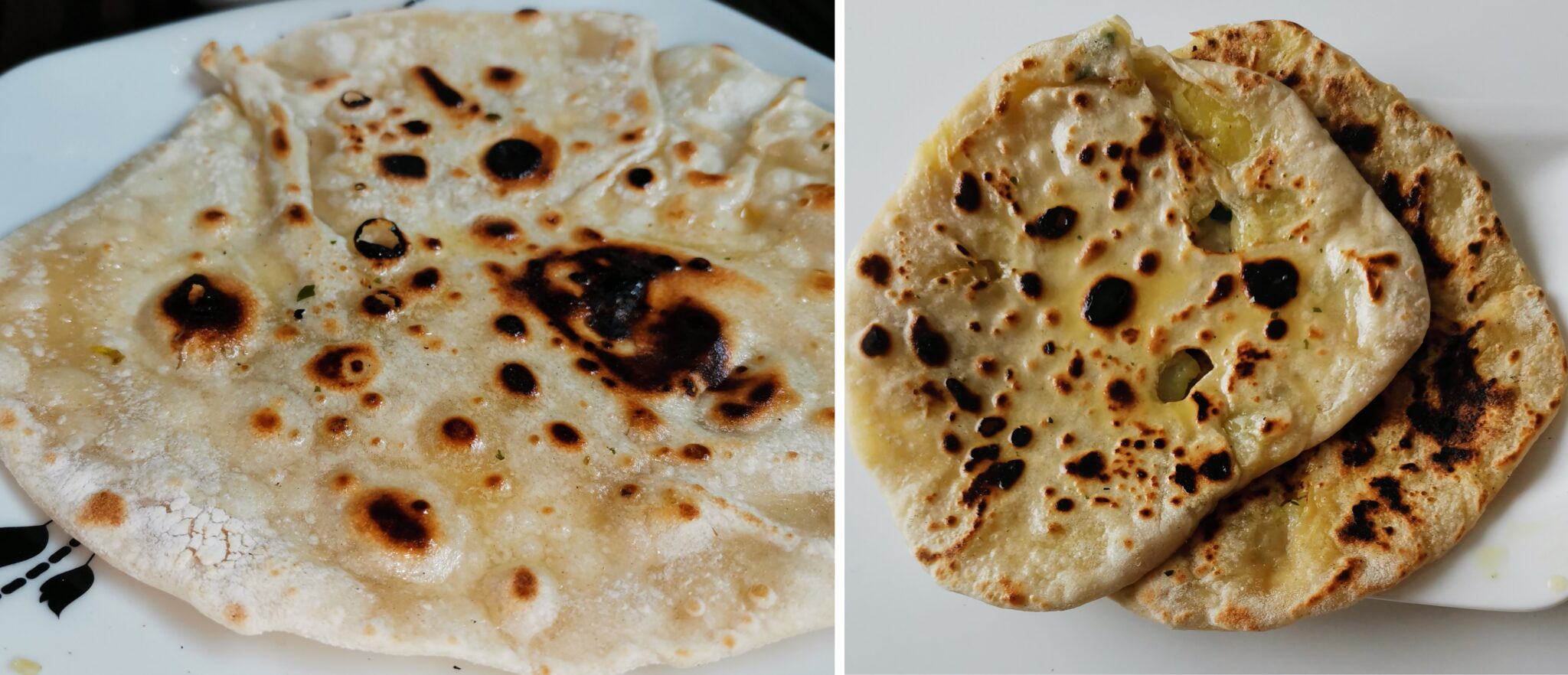 Indické placky čapátí a plněná aloo paratha - Bestrecepty.cz